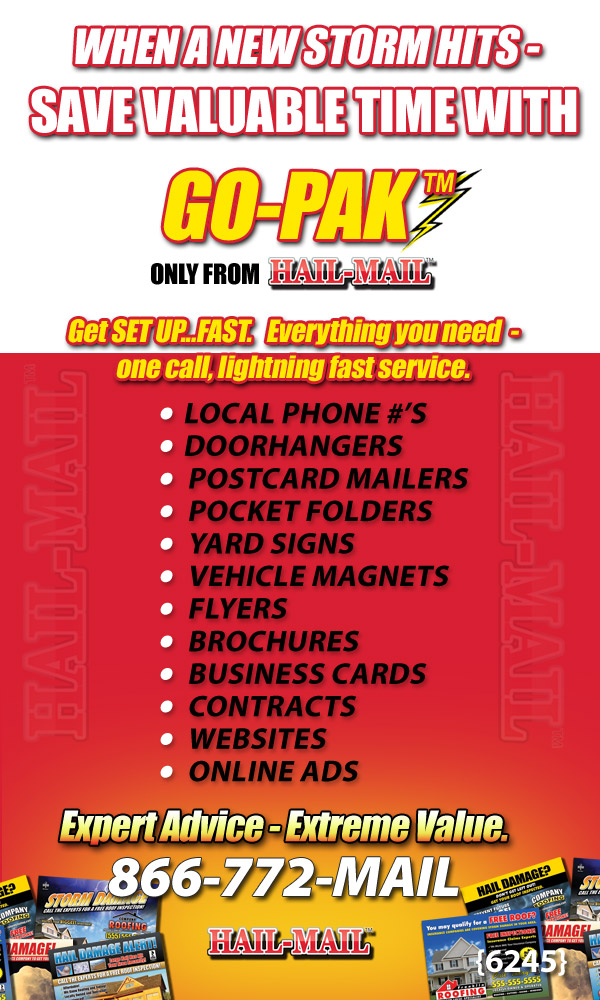 Go-Pak - Roofer Postcards, Door Hangers, Leads & More